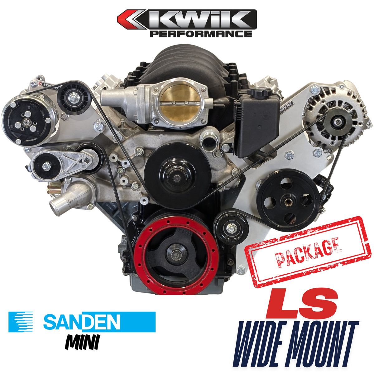 LS3 Crate Engine Serpentine Package -Sanden Mini - K10739 – Kwik ...
