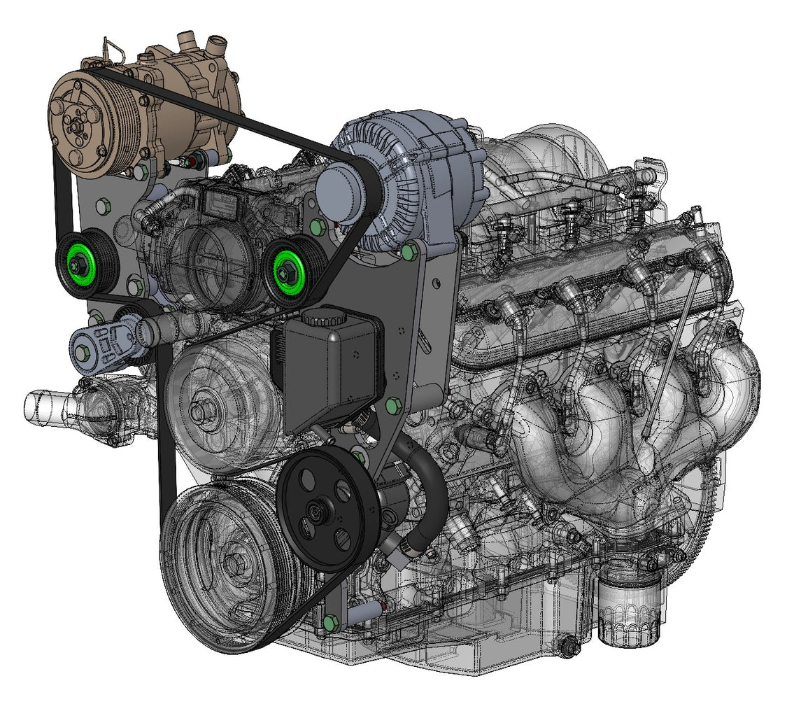 LS Accessory Drive Brackets | Narrow Street Rod Brackets – Kwik ...